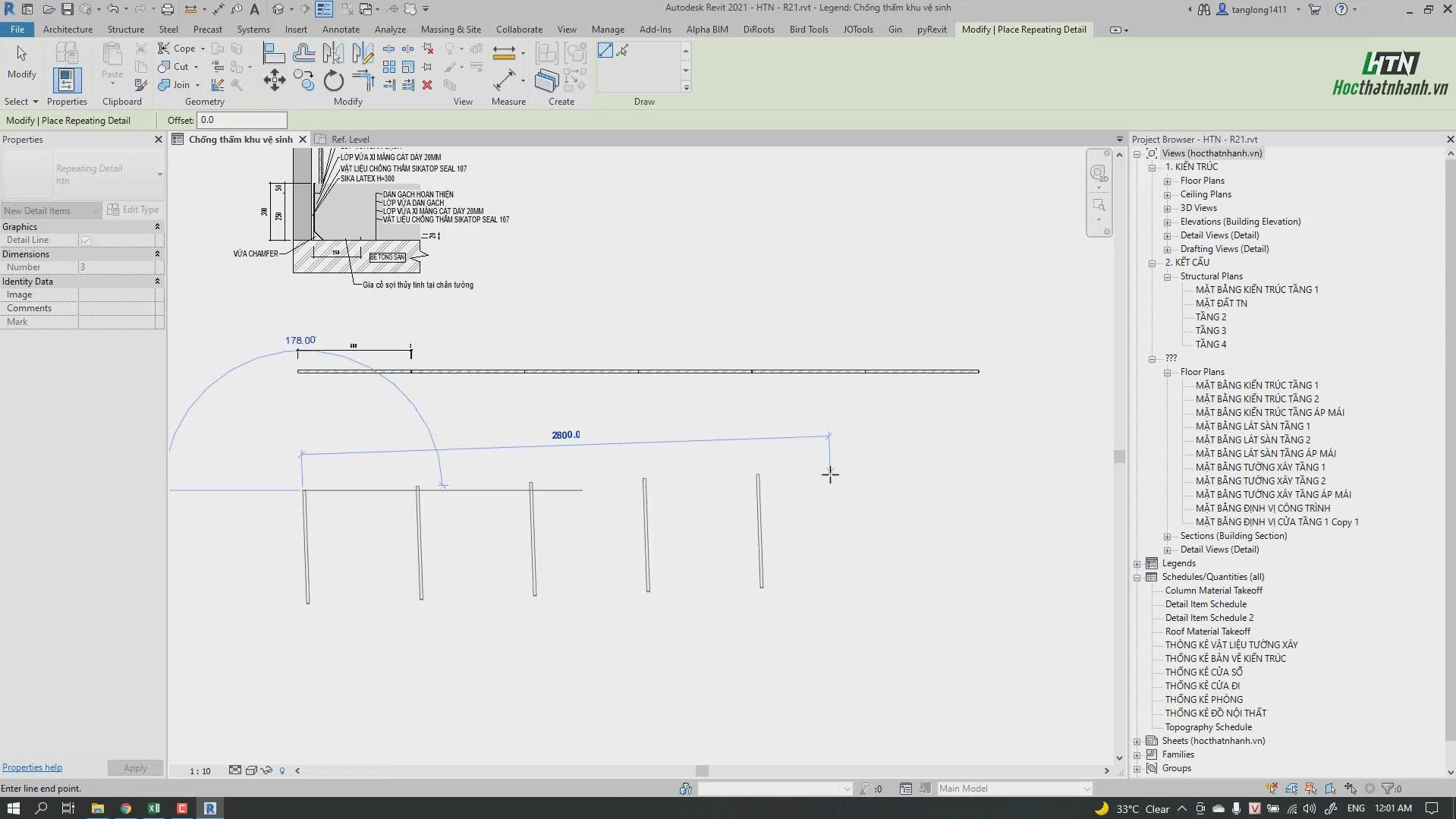 Hướng dẫn tạo family 2d và sử dụng detail component, repeating detail ...